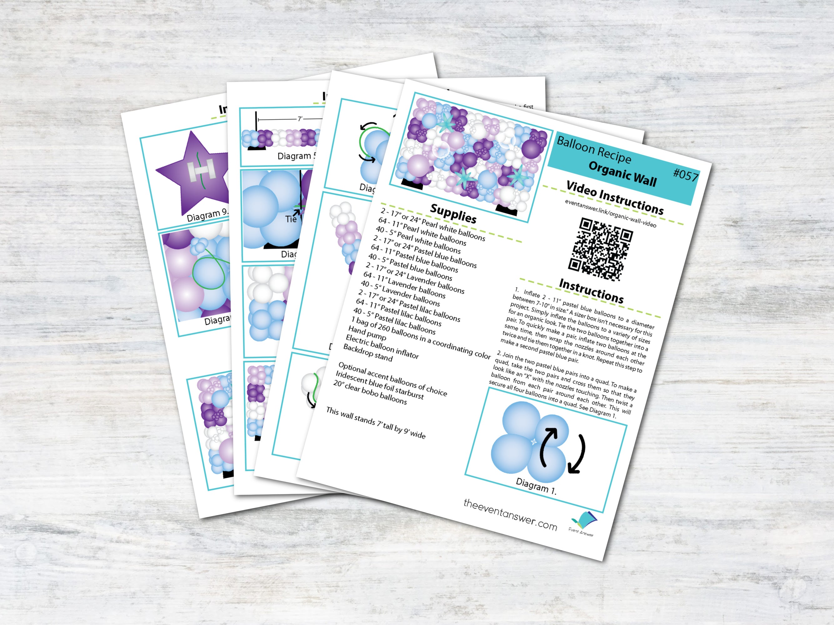 Organic Balloon Wall Tutorial and Plans | Digital Balloon Recipe ...